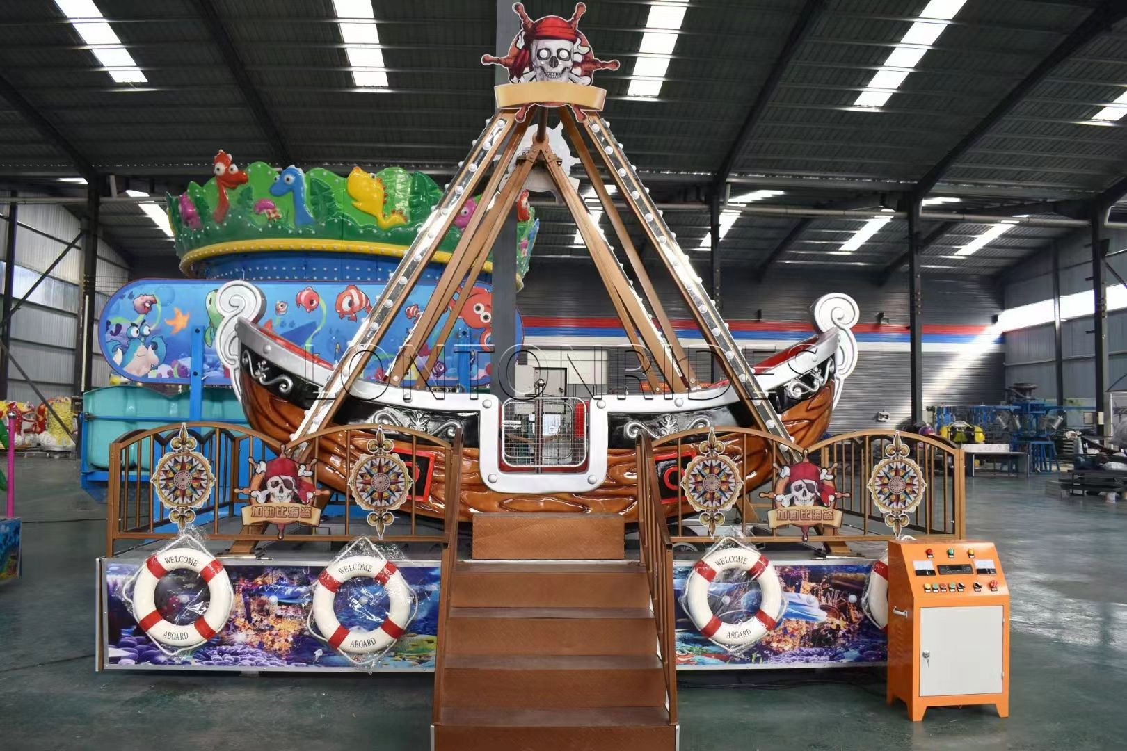 Buy Playground Rides Outdoor Amusement Park Kiddie Pirate Ship With ...