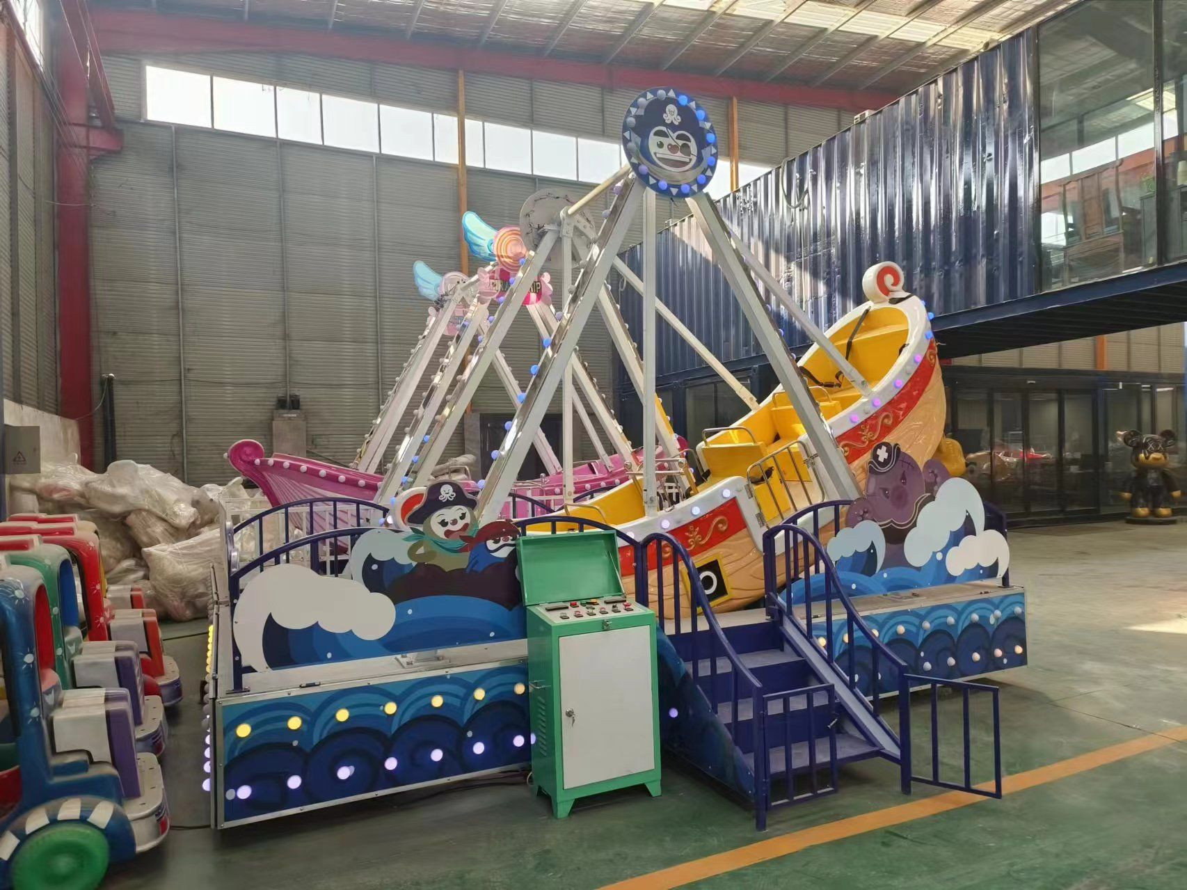 Buy Playground Rides Outdoor Amusement Park Kiddie Pirate Ship With ...