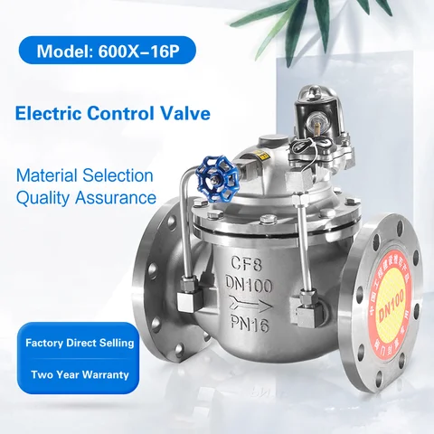 Buy 600x-16p Stainless Steel Electric Control Valve Pump Control Valve ...