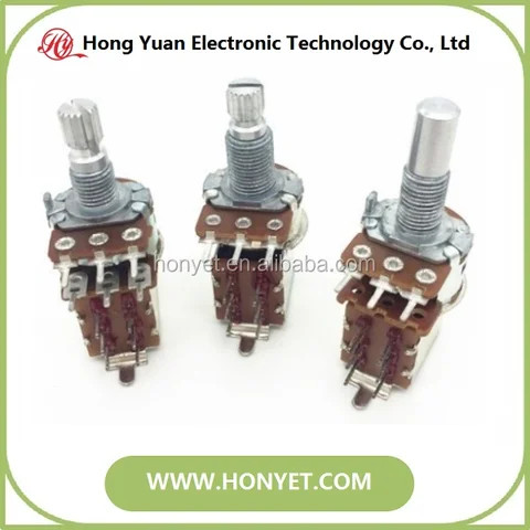 Buy A250k,a500k,16mm Rotary Potentiometer With Push Pull Switch from ...