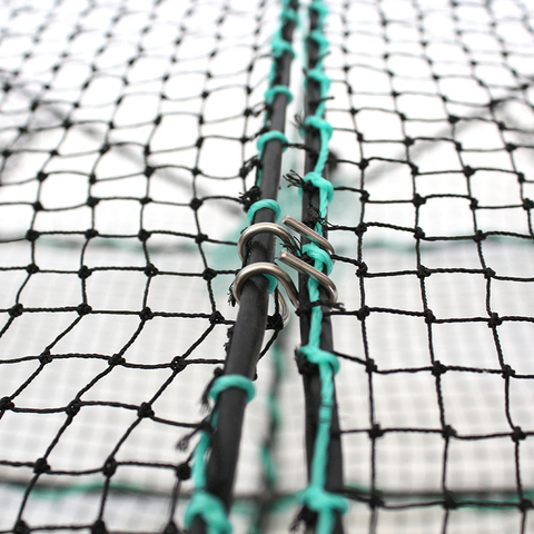 Buy Aquaculture Trap Folding Fishing Net Rectangle Fish Trap 2 Entrance ...