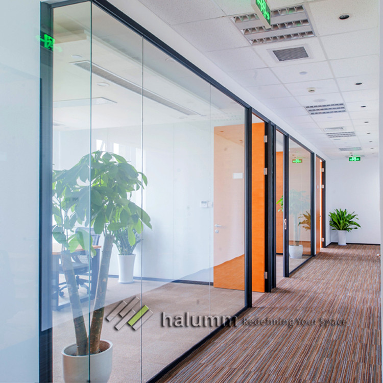 Buy Cheap Price Glass Partition With Blind,frame Less Glass Partition With Pvc Joint,tempered ...