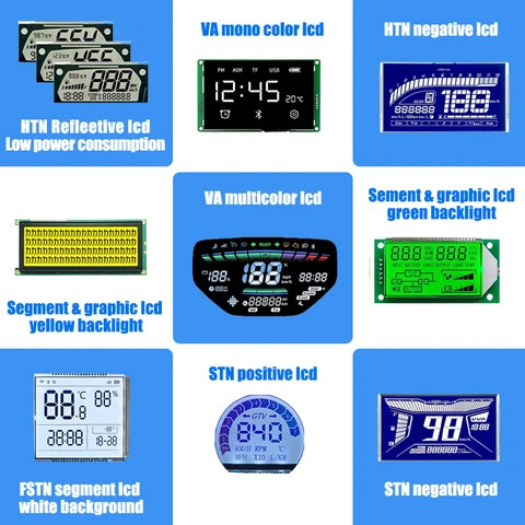 Buy Custom Display Htn Positive 4.5v Segment Displays Screen Large 7 ...