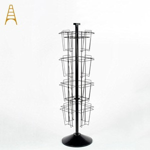 Buy Custom Floor Metal Wire Spinning Greeting Card Display Stand Rack ...