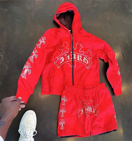 Buy Custom Tracksuit Nylon Sweatsuit Zip Up Windbreaker Suit Zipper ...