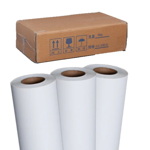 Buy Customized Size 33gsm 68"400m Sublimation Paper Fast Dry Factory ...
