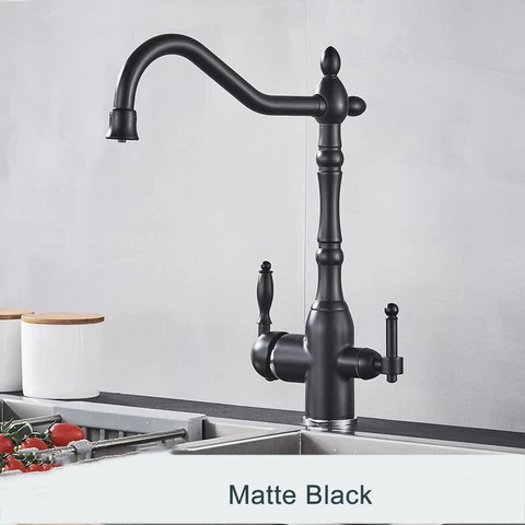Buy Dogo Classic European Style Purified 3 Way Tri-flow Kitchen Faucet ...