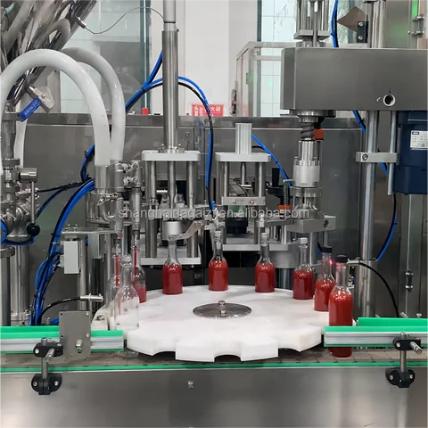 Buy Full Auto Monoblock Paste Filling Capping Machine For Thick Viscous ...