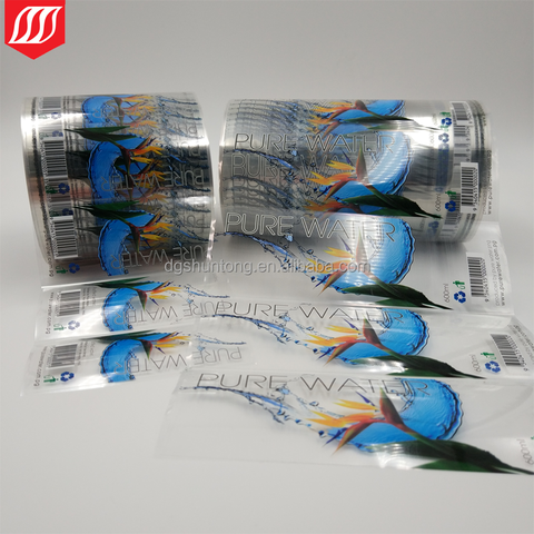 Buy Full Transparent Bopp Adhesive Label For Pure Water Label Printing ...