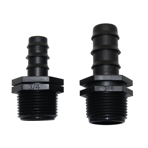 Buy Garden Hose Barb Fittings 1/2 3/4 Inch Male Thread Barbed Adapters ...