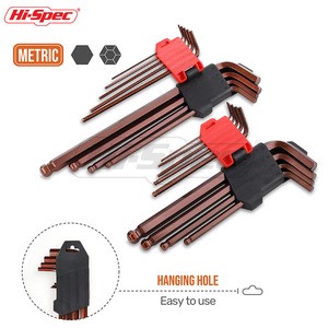 Buy Hi-spec 9pc S2 Allen Key Set Hex Ball End Wrench Universal ...