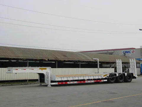 Buy High Capacity 60ton 70ton 80ton Three Axle Lowbed Semi-trailer ...