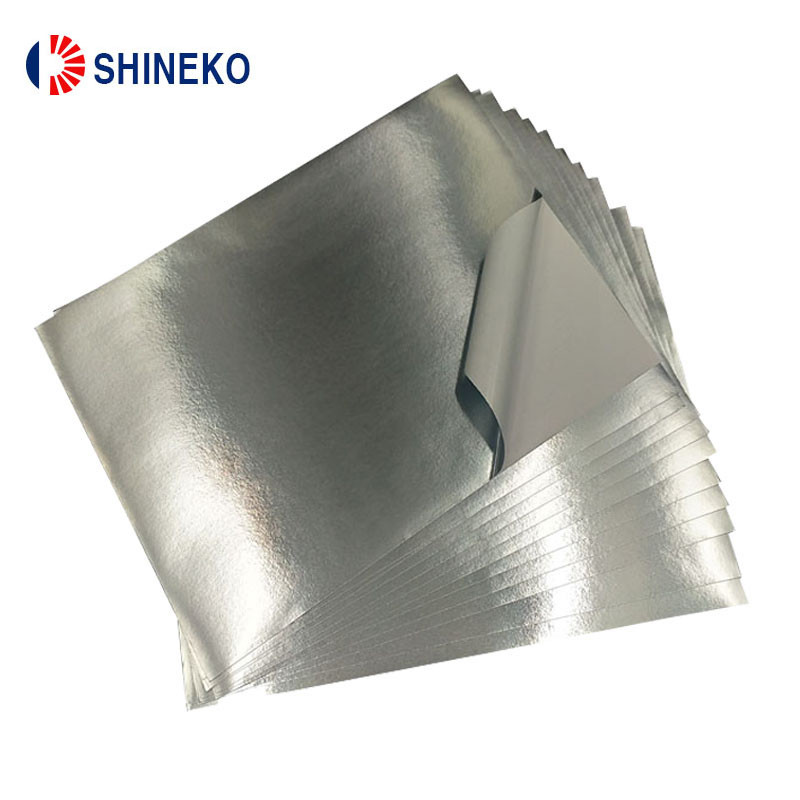 Buy Label Mtaerial Self Adhesive Metallized Silver Polyester Film from ...