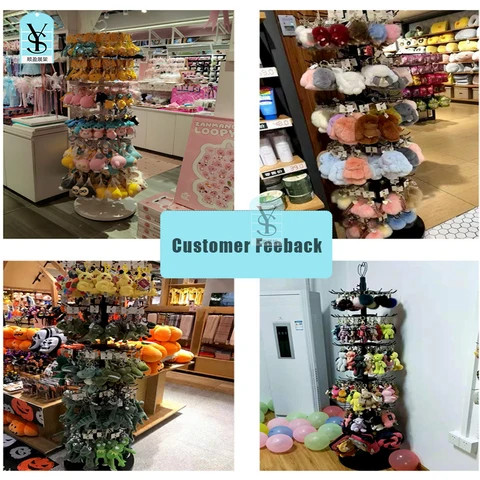 Buy Large Stocking Metal Wire Keyring Retail Display Stand Black Metal ...