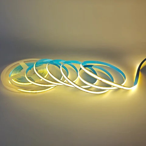 Buy Led Strip Light Dc12v Dc24v Cob 320led/m 480led/m Ip22 80raa Copper ...