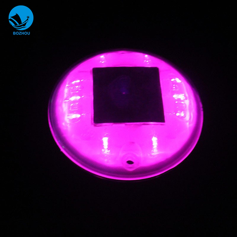 Buy Led Traffic Warning Light On The Ground Round Solar Road Stud Light ...