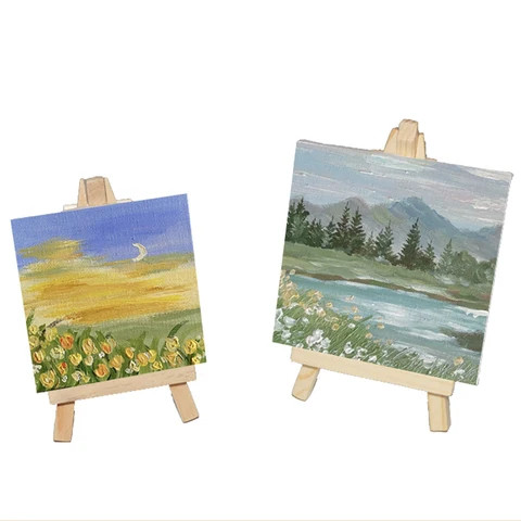 Buy Mini Wood Display Easel For Art Supplies Kids Mini Easel Desktop ...