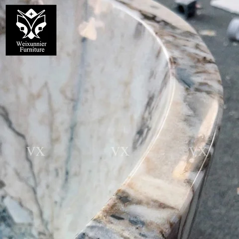 Buy Modern Whirlpool Bathtub Marble Freestanding Spa Bathtub For Hotel ...