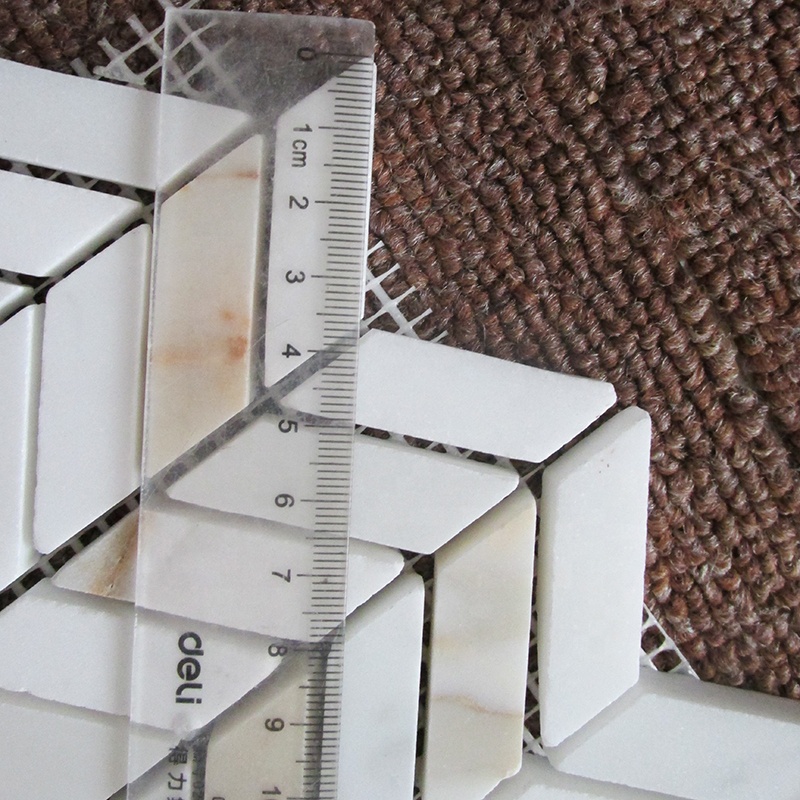 Buy Nature Marble Calacatta Gold In Mini Size Fishbone/cherovn Pattern ...