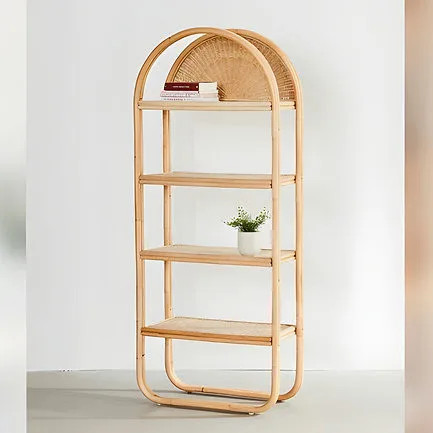Buy New Model Hot Trend Natural Rattan Storage Shelf And Book Shelf ...