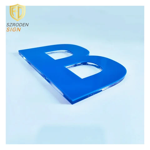 Buy New Selling Transparent Acrylic Letter Metal Logo 3d Signs ...