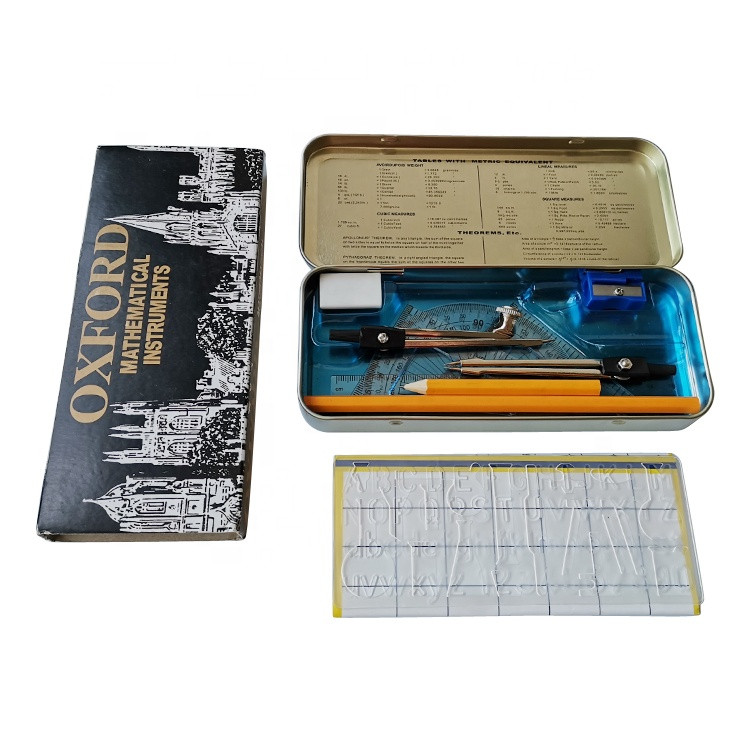 Buy Oxford Compass Divider Mathematical Math Set In Tin Box from ...
