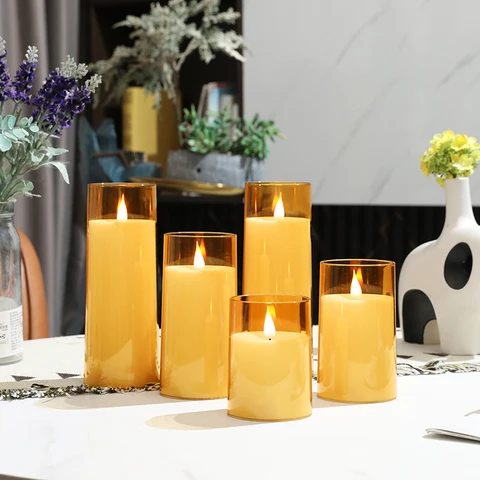 Buy Personalized Led Flickering Candles Home Decoration Flameless On ...