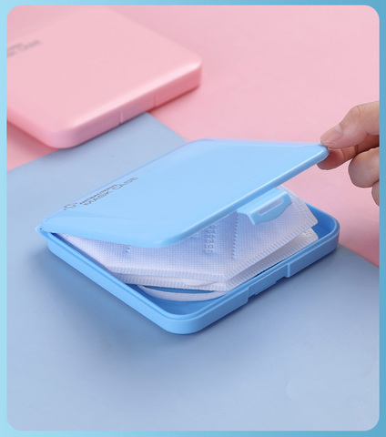 Buy Portable Mask Storage Box Disposable Face Nose Cover Organizer Mask ...