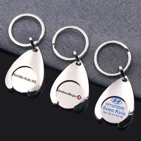 Buy Promotion Canadian Shopping Cart Coin Key Chain Metal Blank Super ...