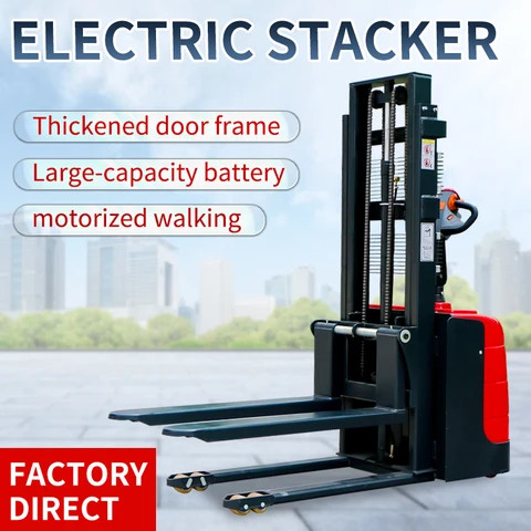 Buy Self Lift Rider Electric Stacker Loading Portable Pallet Stacker ...