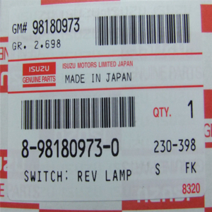 Buy Truck Parts Back Up Transmission 8-98180973-0 8981809730 Reverse ...