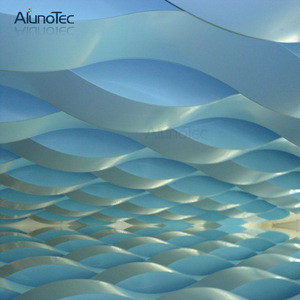 Buy Wavy Design Aluminium Metal Ceiling Panels For Interior Decor from ...