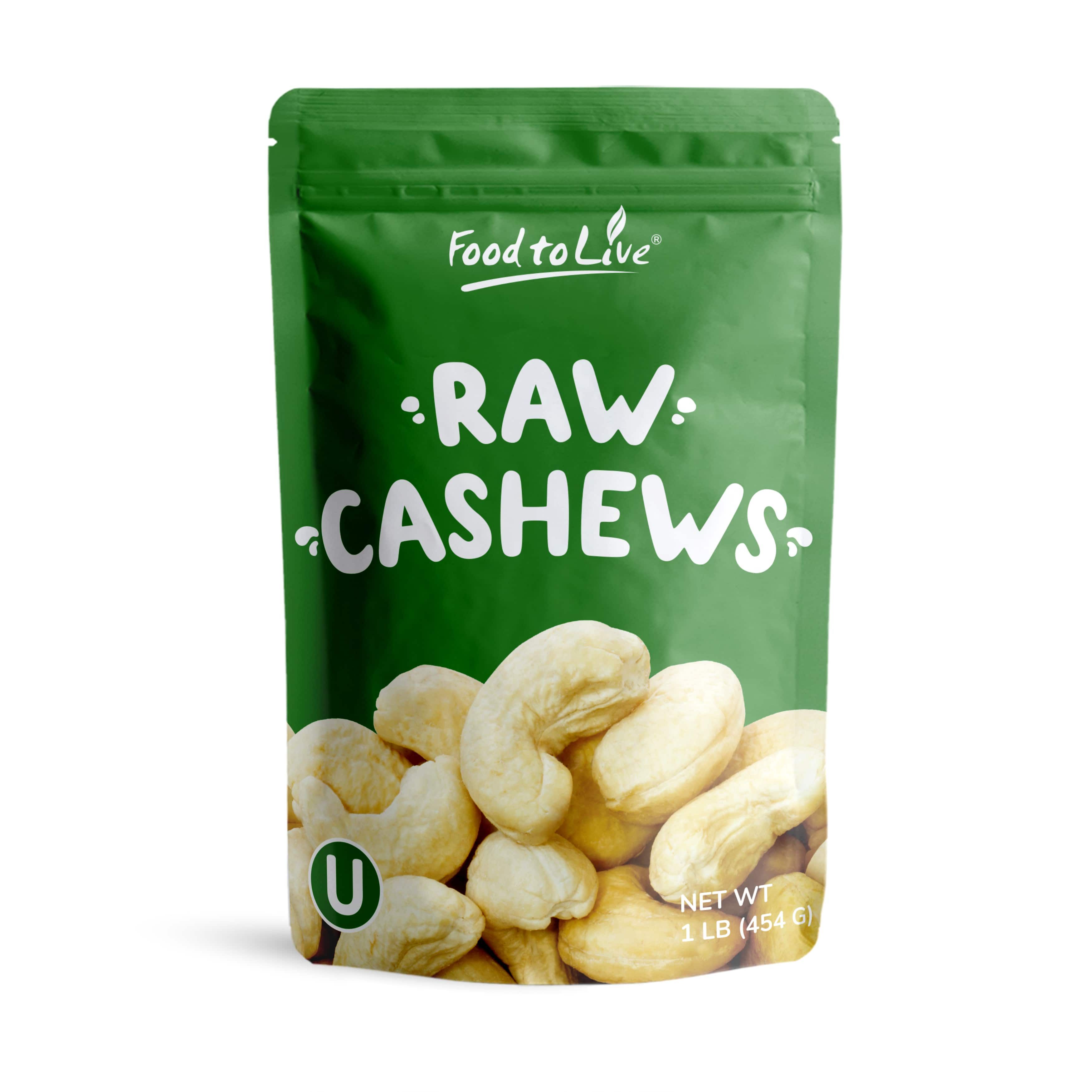 Buy Raw Cashews – Non-gmo Verified, Deluxe Whole Nuts, Size W-320 ...