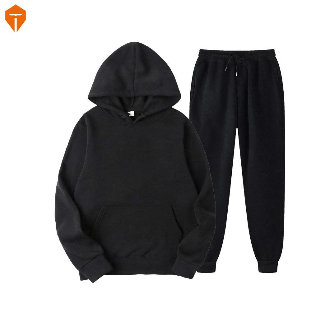 Buy Men Training Jogging Suit High Quality Rib Cuff Hoodie Men Joggers ...