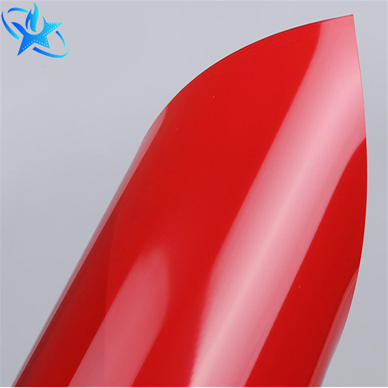 Buy 0.50mm 915*1830mm Size Pvc Plastic Sheet Glossy Red Pvc Sheet from ...
