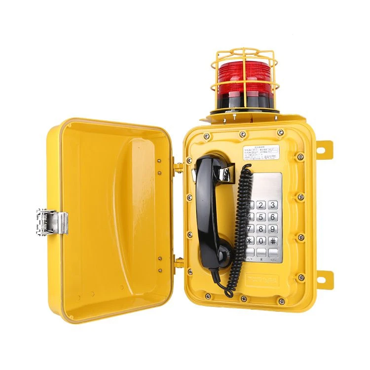 Buy Wall-mounted Industrial Waterproof Analog Telephone With Beacon ...
