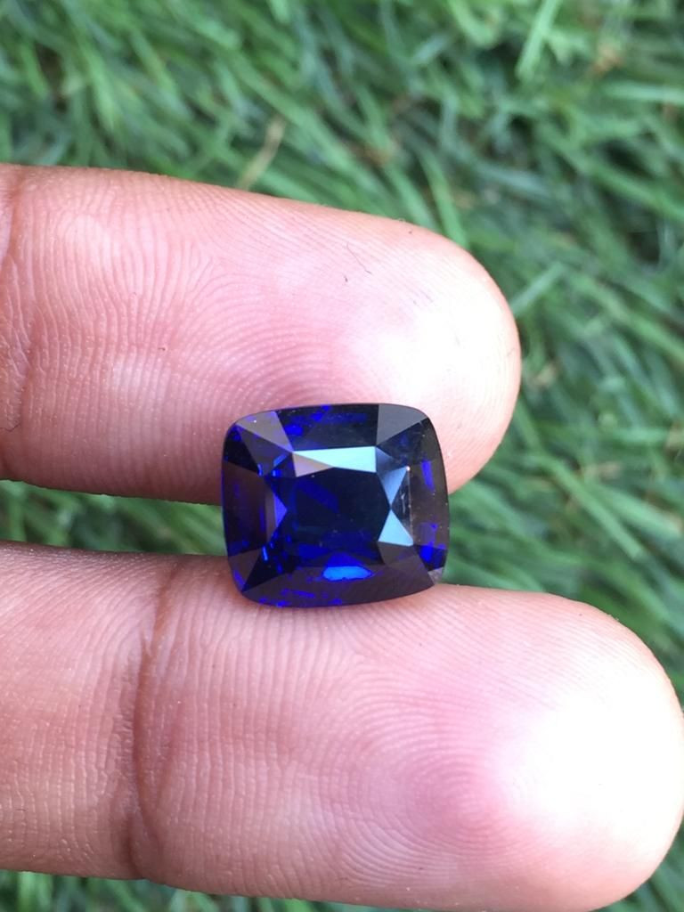 Buy Blue Sapphire 7.06ct (royal Blue) from Hafis Gems (Pvt)Ltd, Sri Lanka | Tradewheel.com