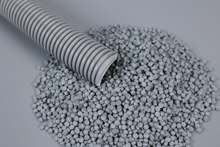 Buy Extrusion Rigid Pvc Corrugated Conduit Granules Pvc Compound For ...