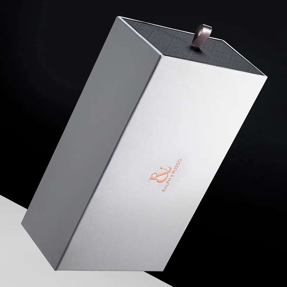 Buy Custom Logo White Rigid Hard Case Cardboard Packaging Lid And Base ...