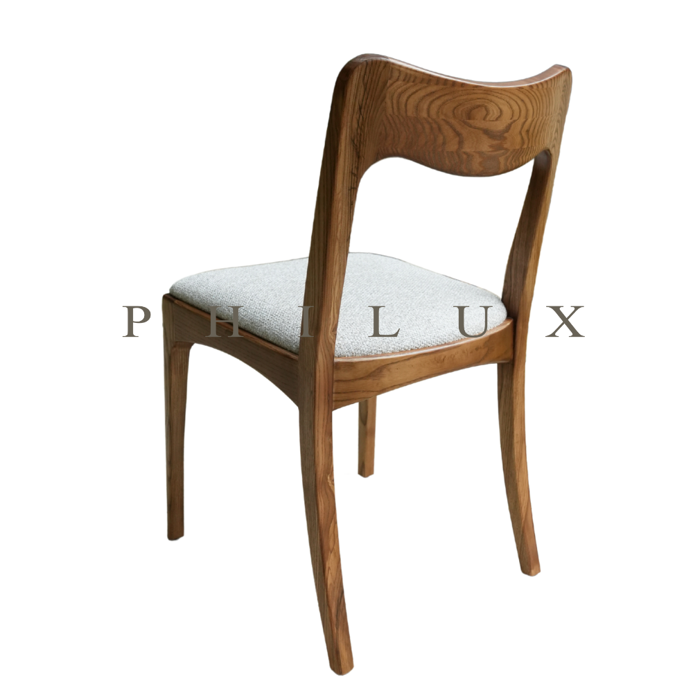 Buy Philux Hans Dining Chair Solid Wood Frame With Upholstered Seat ...