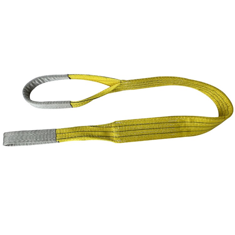 Buy 10ton Polyester Webbing Sling Belt Color Code Flat Braided Lifting ...