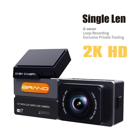 Buy 2k Hd 1.47" 1080p Dash Cam Single/dual Camera Vehicle Video ...
