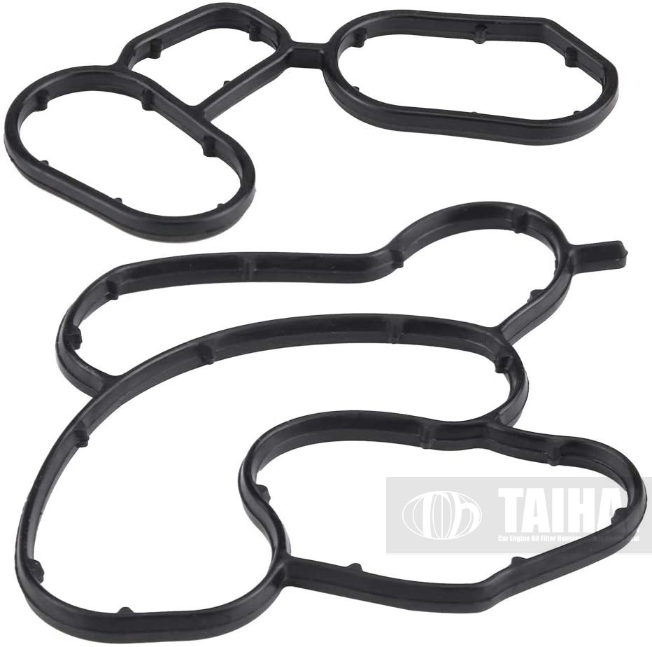 Buy 2pcs Car Engine Oil Filter Housing Gasket Set Oil Cooler Seal ...