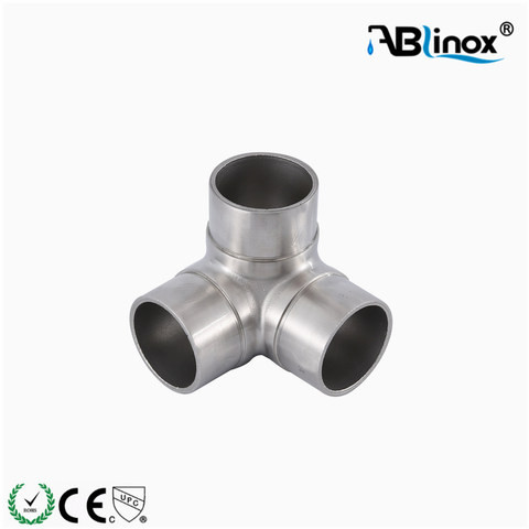 Buy 3 Way 90 Degree Corner Stainless Steel Flush Joiner Fit Square Pipe Connector 90 Degree ...