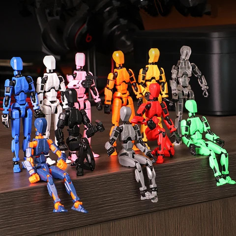 Buy 3d Printed Action Figure Toy With Multiple Handheld Weapon ...