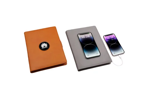 Buy A5 Business Wireless Charging Agenda Smart Diary Powerbank Notebook ...