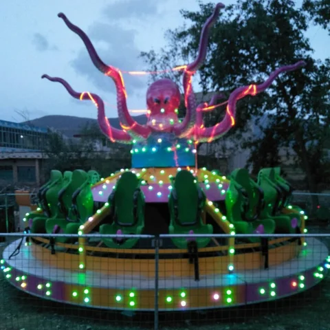 Buy Attraction Amusement Park Kids Carnival Rides Fairground Octopus ...