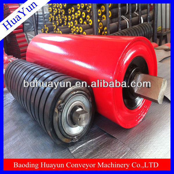 Buy Belt Conveyor Rubber Disc Conveyor Impact Roller/rubber Coated ...
