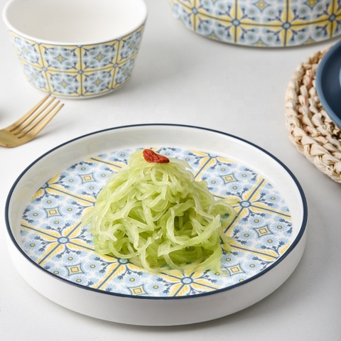 Buy Ceramic Dinner Plates Set,nordic Style 12 Pcs Dinner Set Ceramic ...