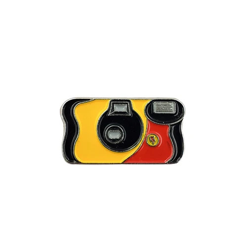 Buy Colorful Camera Shaped Custom Pin Badge With Nickel Plating from ...